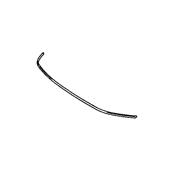 Lexus LS Phase 2 Front Bumper Chrome Moulding — 52711-50030 LSP2