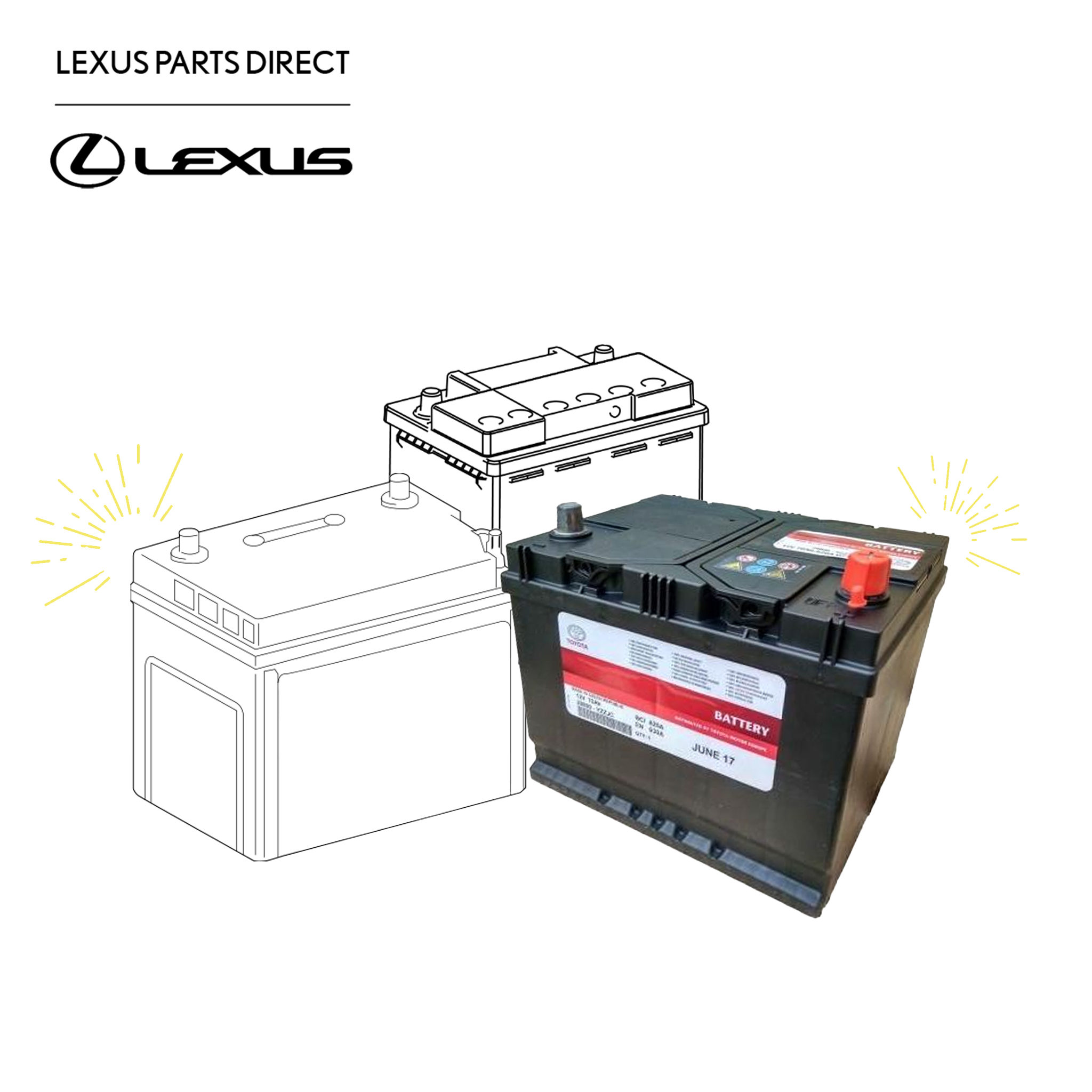 Lexus UX Phase 1 Starter Battery — 28800-AZC13 UXP1