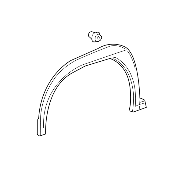 Lexus UX Phase 1 O/S Front Wheel Arch Moulding — 75601-76010 UXP1